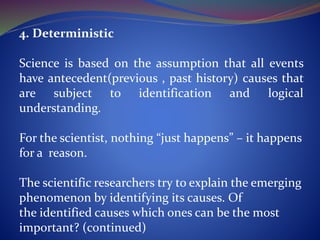 SCIENTIFIC METHOD OF RESEARCH & ITS SPECIAL FEATURES (BRM) | PPTX