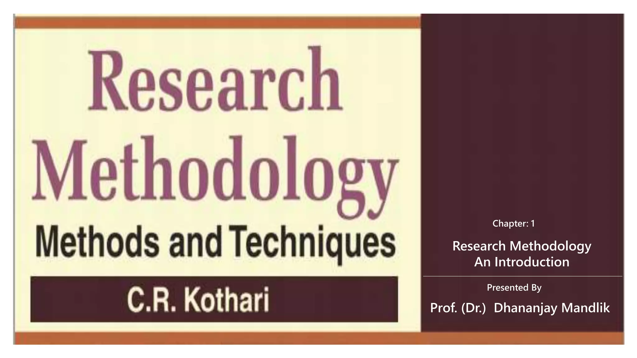 Brm chapter 1 | PPTX