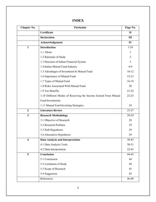 Comparative Analysis On Mutual Fund Scheme | PDF