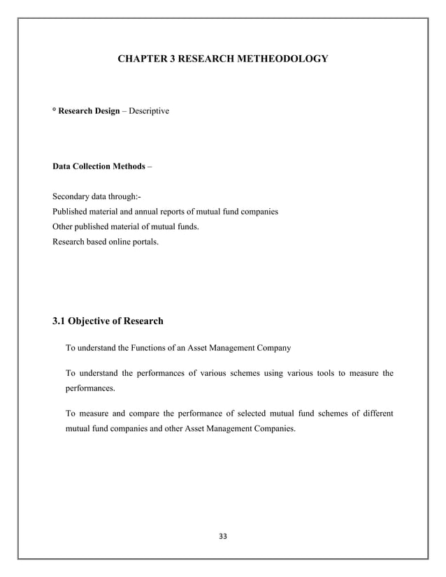 Comparative Analysis On Mutual Fund Scheme