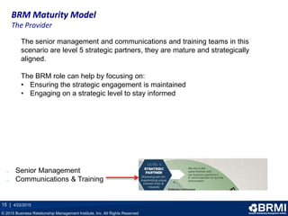Brm interaction with the business and provider teams | PDF