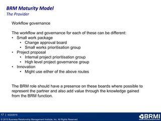 Brm interaction with the business and provider teams | PPT