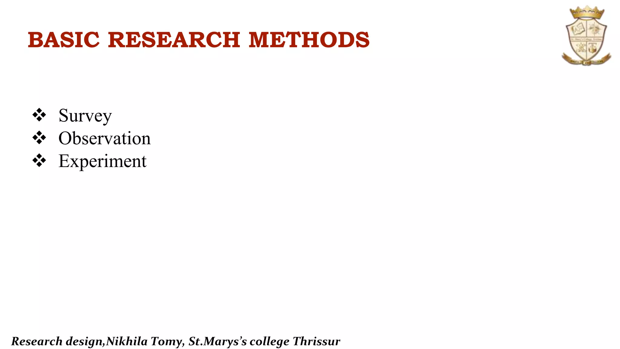 Management Studies:Research Design | PPT