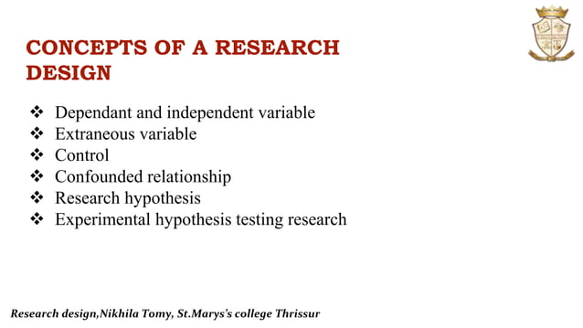 Management Studies:Research Design | PPT