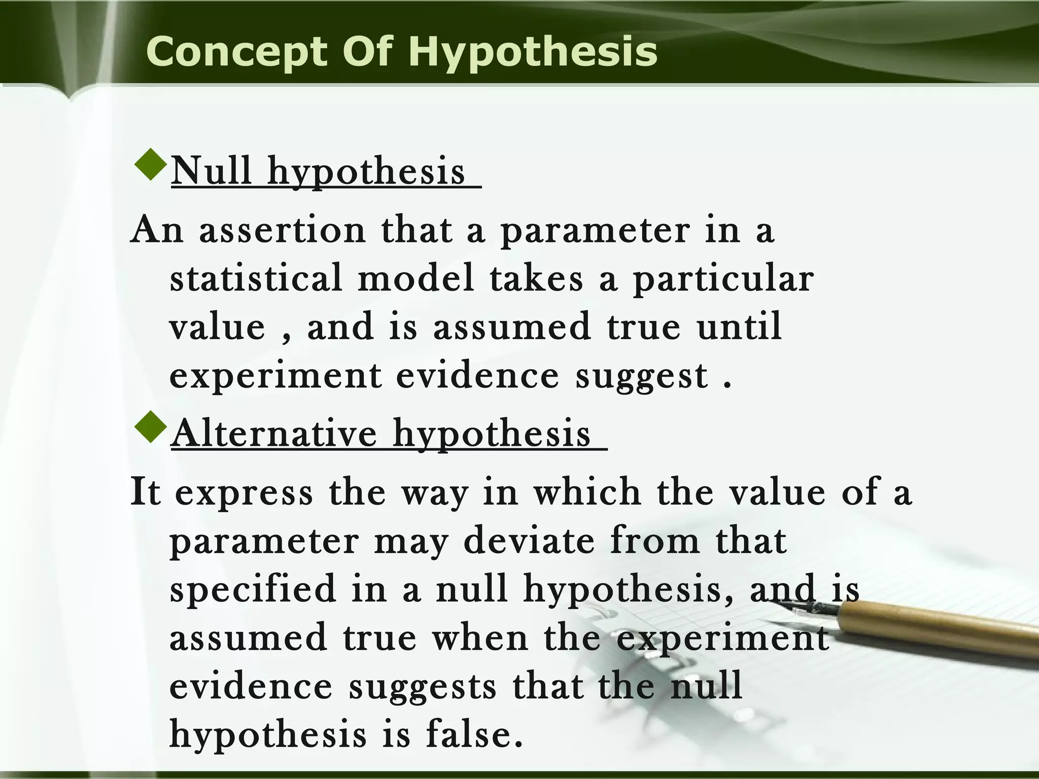 Brm (one tailed and two tailed hypothesis) | PPT