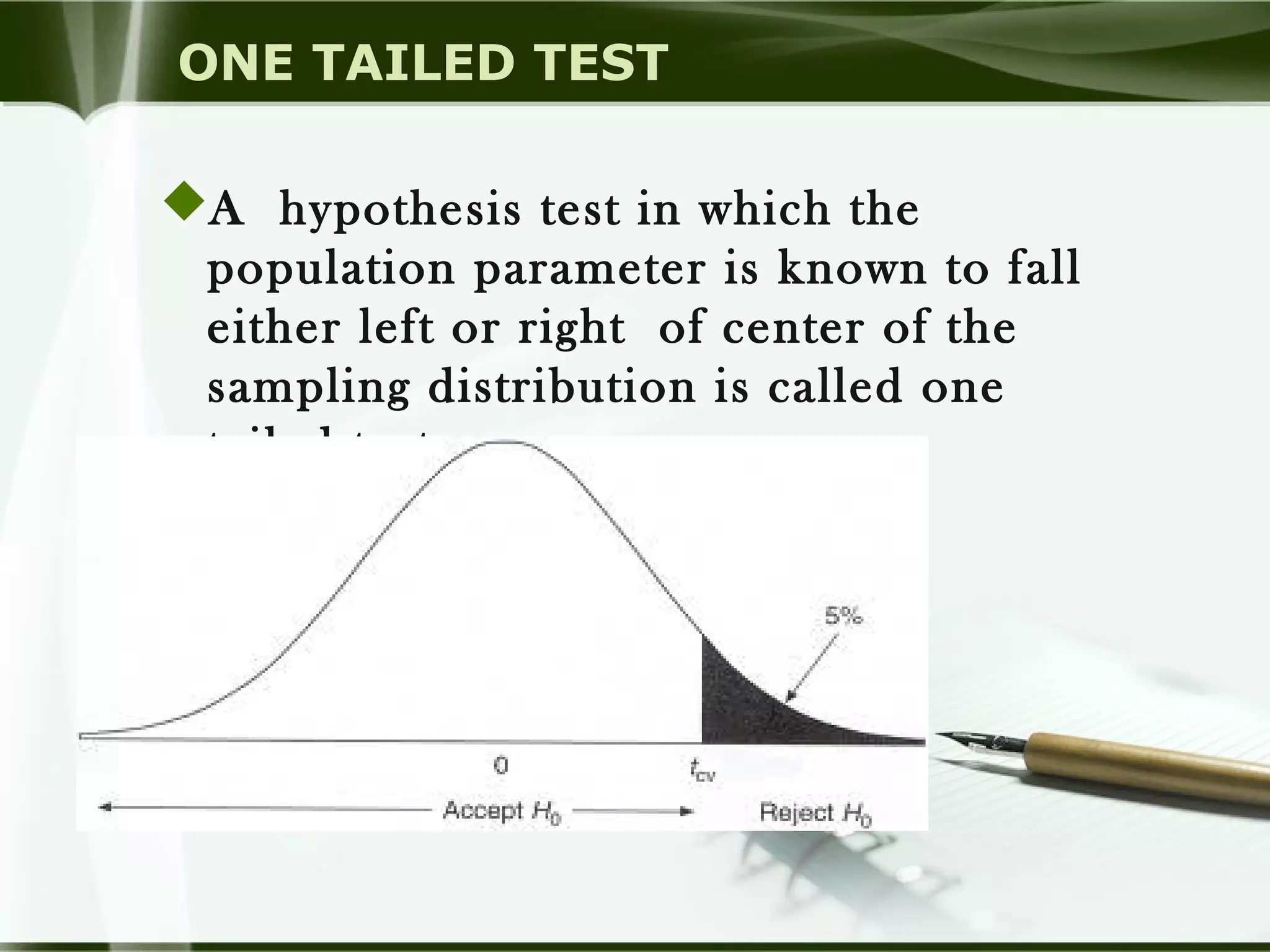 Brm (one tailed and two tailed hypothesis) | PPT