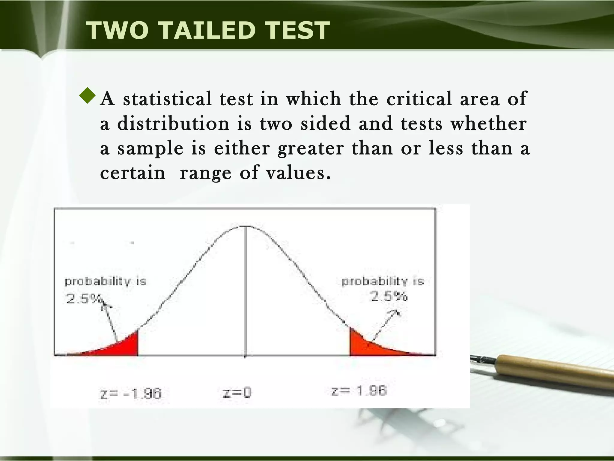 Brm (one tailed and two tailed hypothesis) | PPT