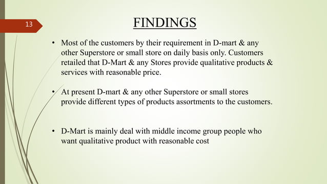Business reasearch about D-MArt ppt | PPTX