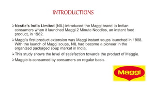 consumer Behaviour Towards Maggie | PPTX