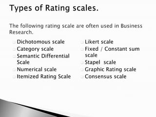 Presentation on Rating scale | PPTX