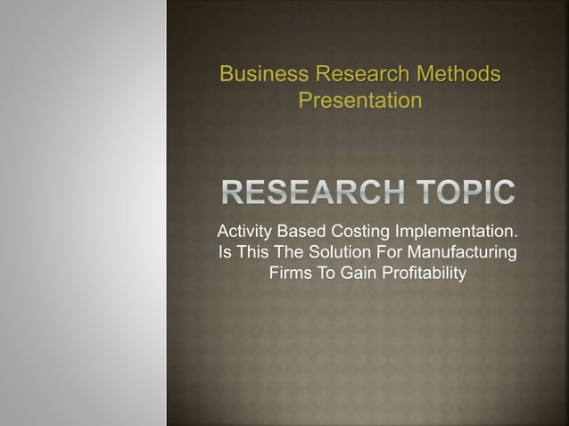 Brm presentation | PPT