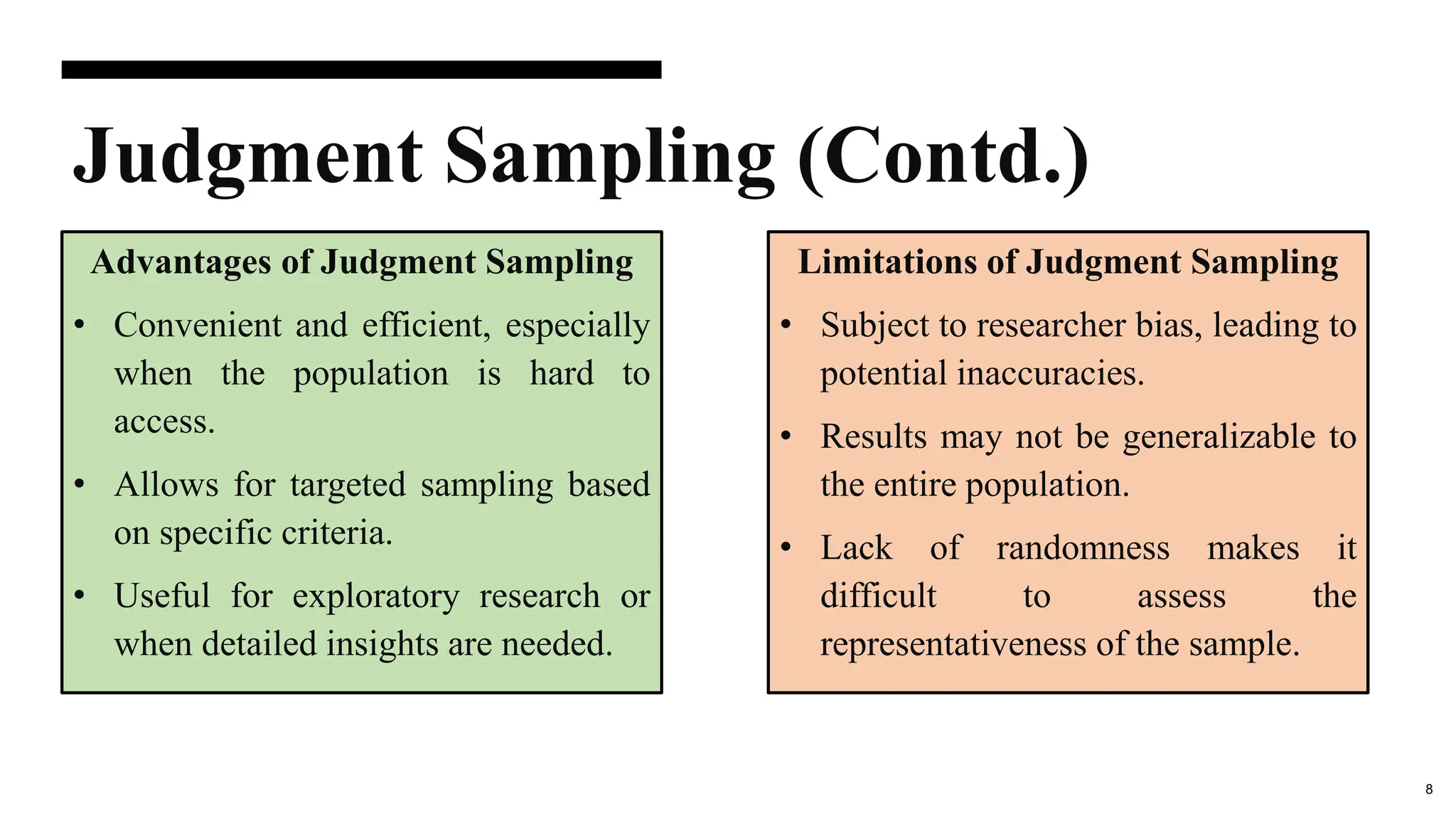 Understanding Sampling Methods, Simple Random Sampling & Judgment Sampling | PPTX
