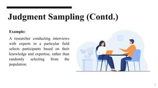 Understanding Sampling Methods, Simple Random Sampling & Judgment Sampling | PPTX