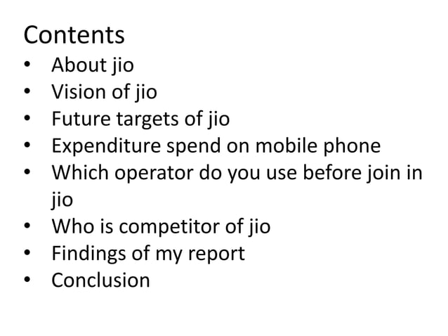 PRESENTATION OF CUSTOMER SATISFACTION ON JIO | PPTX ...