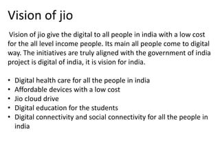 PRESENTATION OF CUSTOMER SATISFACTION ON JIO | PPTX