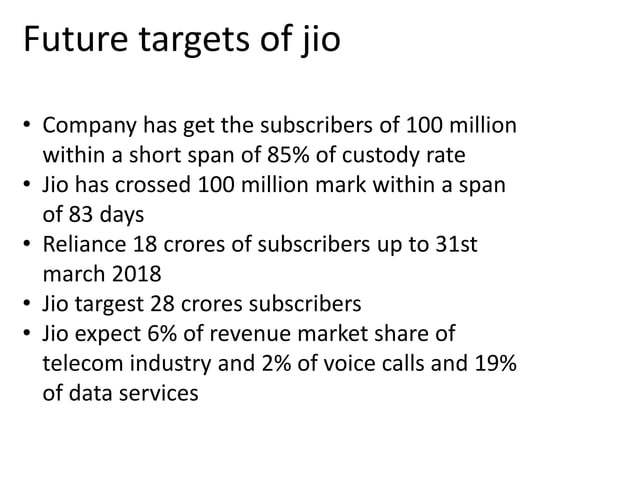 PRESENTATION OF CUSTOMER SATISFACTION ON JIO | PPTX ...