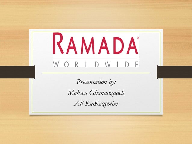 Business Research Method: Ramada Case Study | PPT