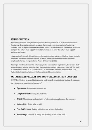 A study on OCTAPACE culture | PDF