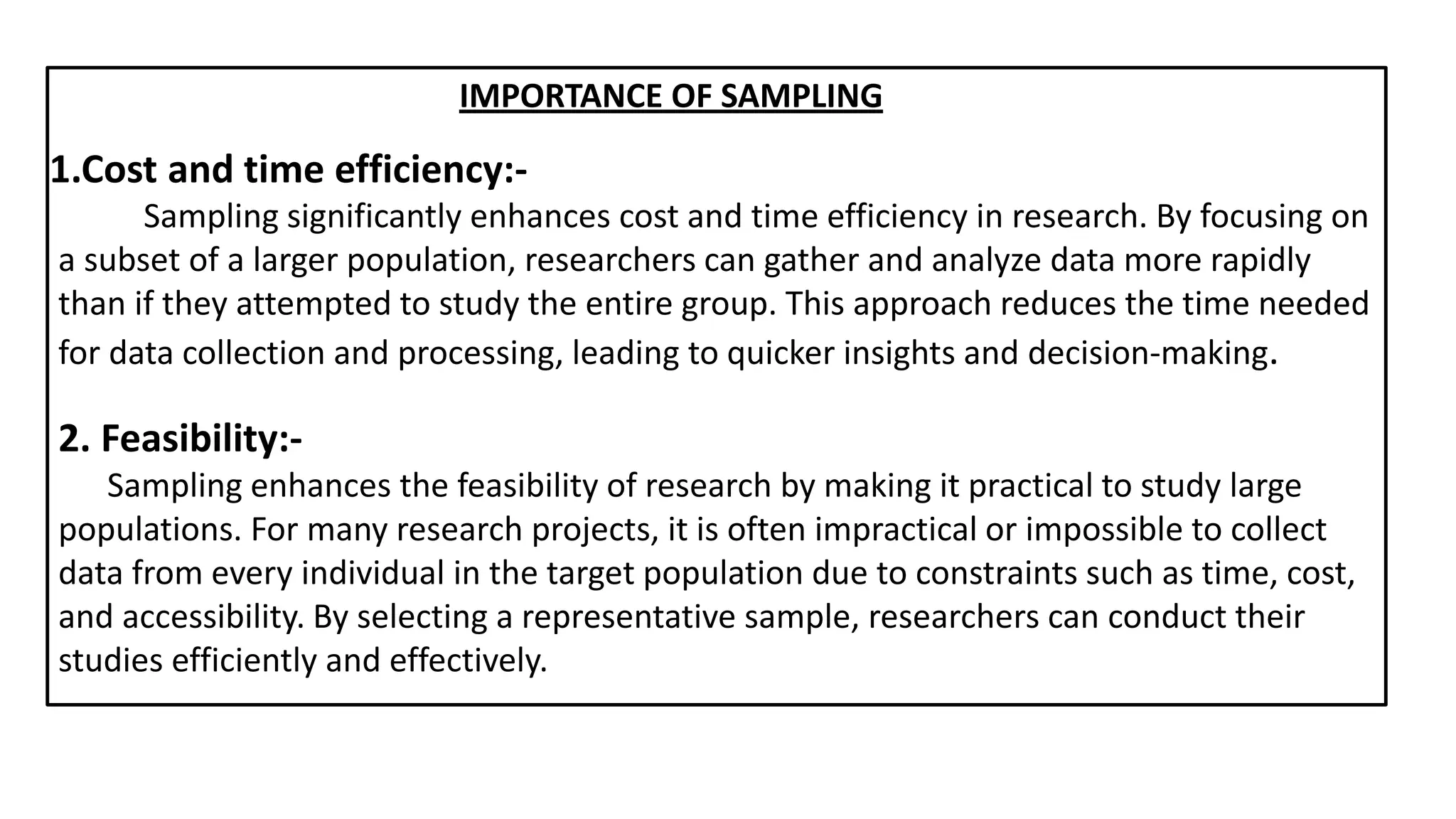 Characteristics of good Sampling and process | PDF