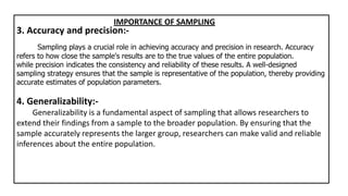 Characteristics of good Sampling and process | PDF