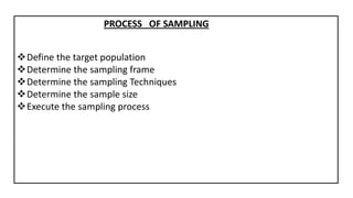 Characteristics of good Sampling and process | PDF