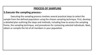 Characteristics of good Sampling and process | PDF | Biological ...
