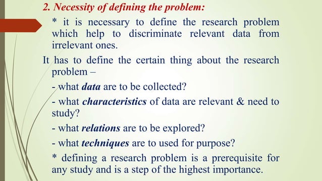 Business Research Methods - Identification of Research Problem ...