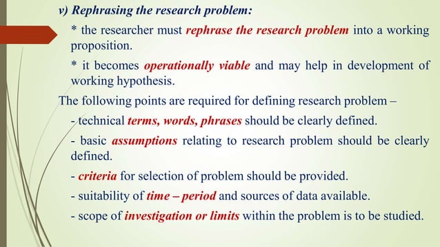 Business Research Methods - Identification of Research Problem ...