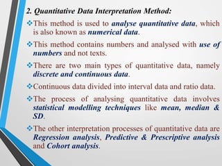 Data Analysis & Interpretation and Report Writing | PPT