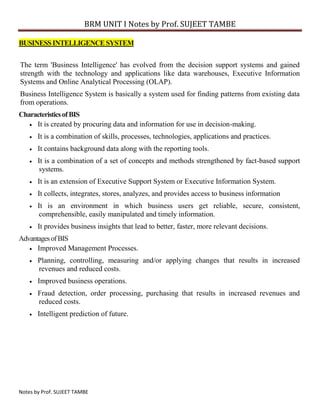 Business Research Methods Unit 1 notes | PDF