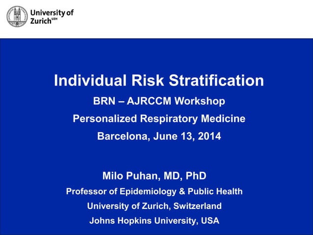 Individual Risk Stratification | PPT