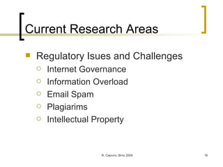 Information Ethics: Current and Future Research Areas | PPT
