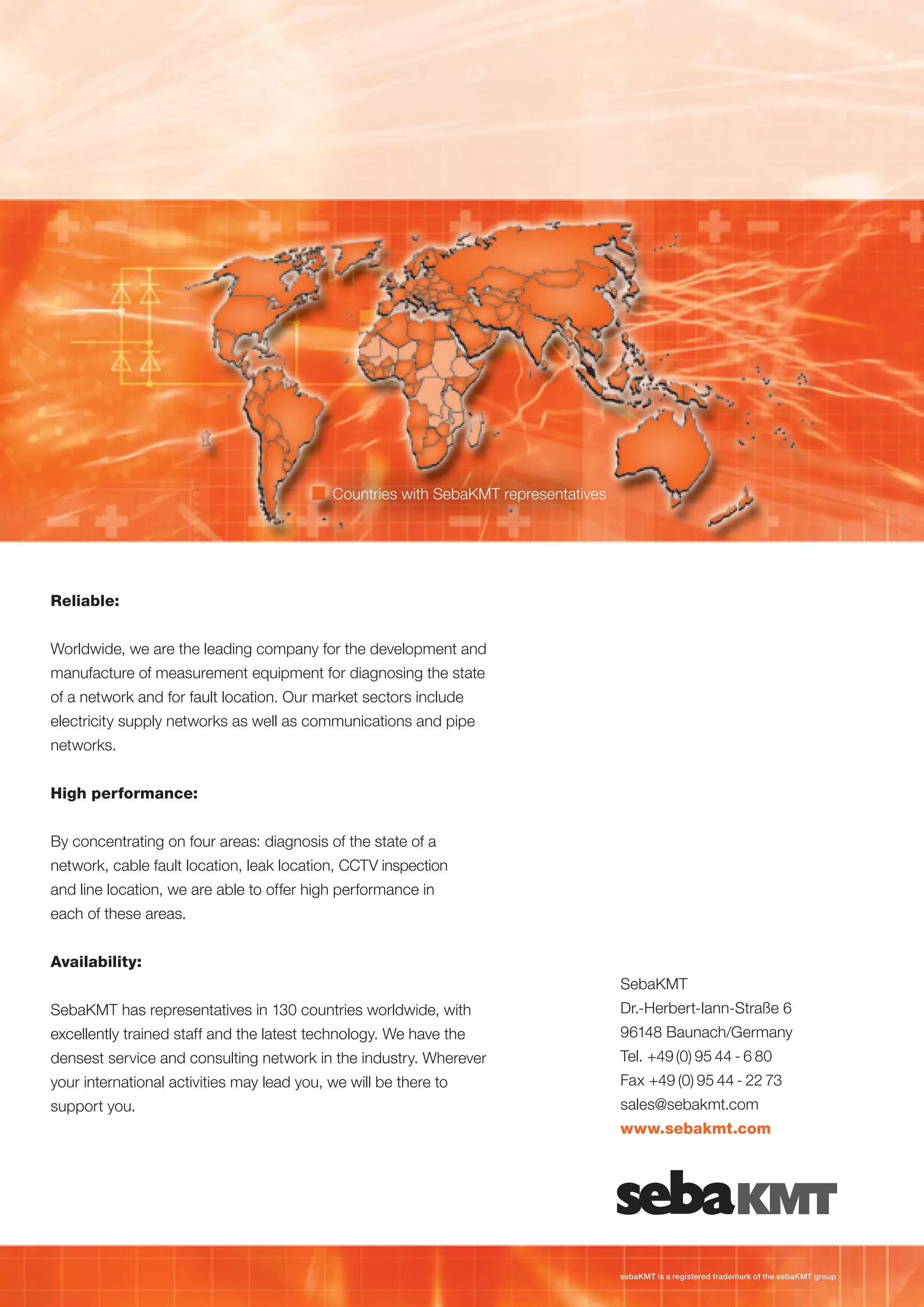 SebKMT Cable Sheath testers & Fault Locators | PDF