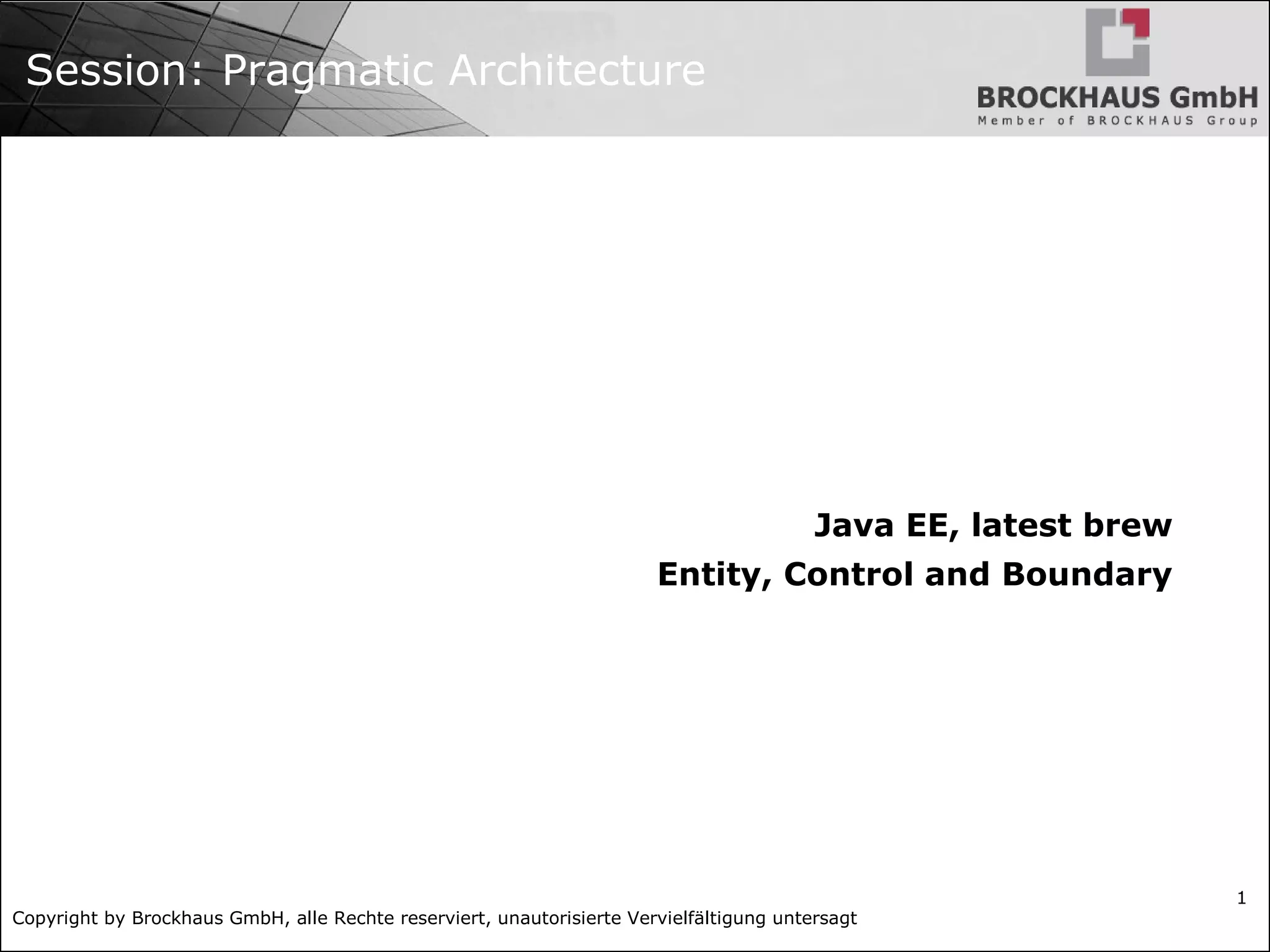 Java Ee Pattern Entity Control Boundary Pattern And Java Ee Ppt 3923