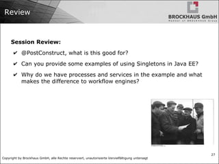 Java EE Pattern: The Control Layer | PPT