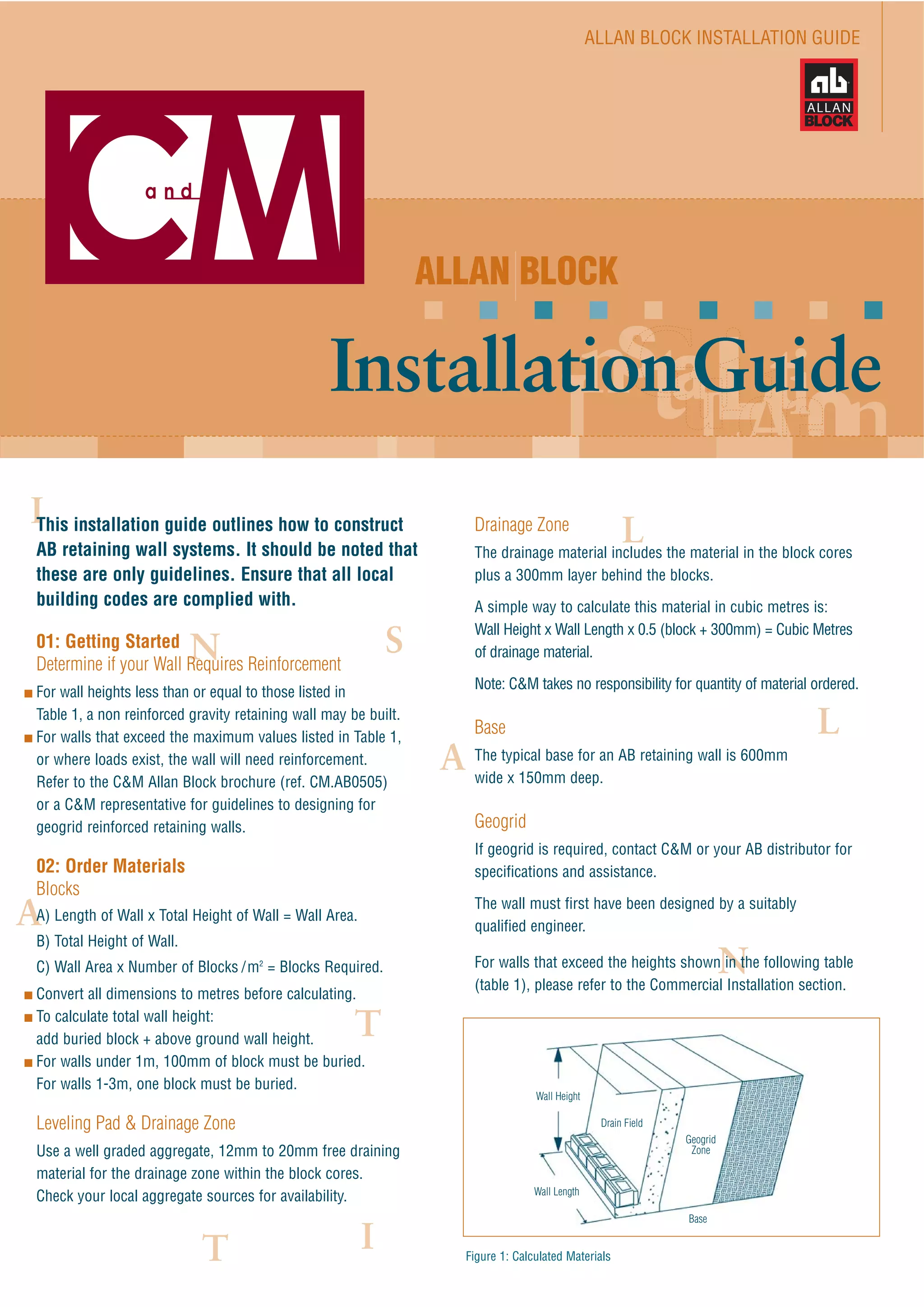 Allan block Installation guide | PDF