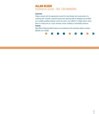 Allan block Installation guide | PDF