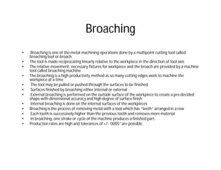 Broaching | PDF
