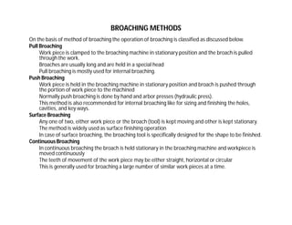 Broaching | PDF