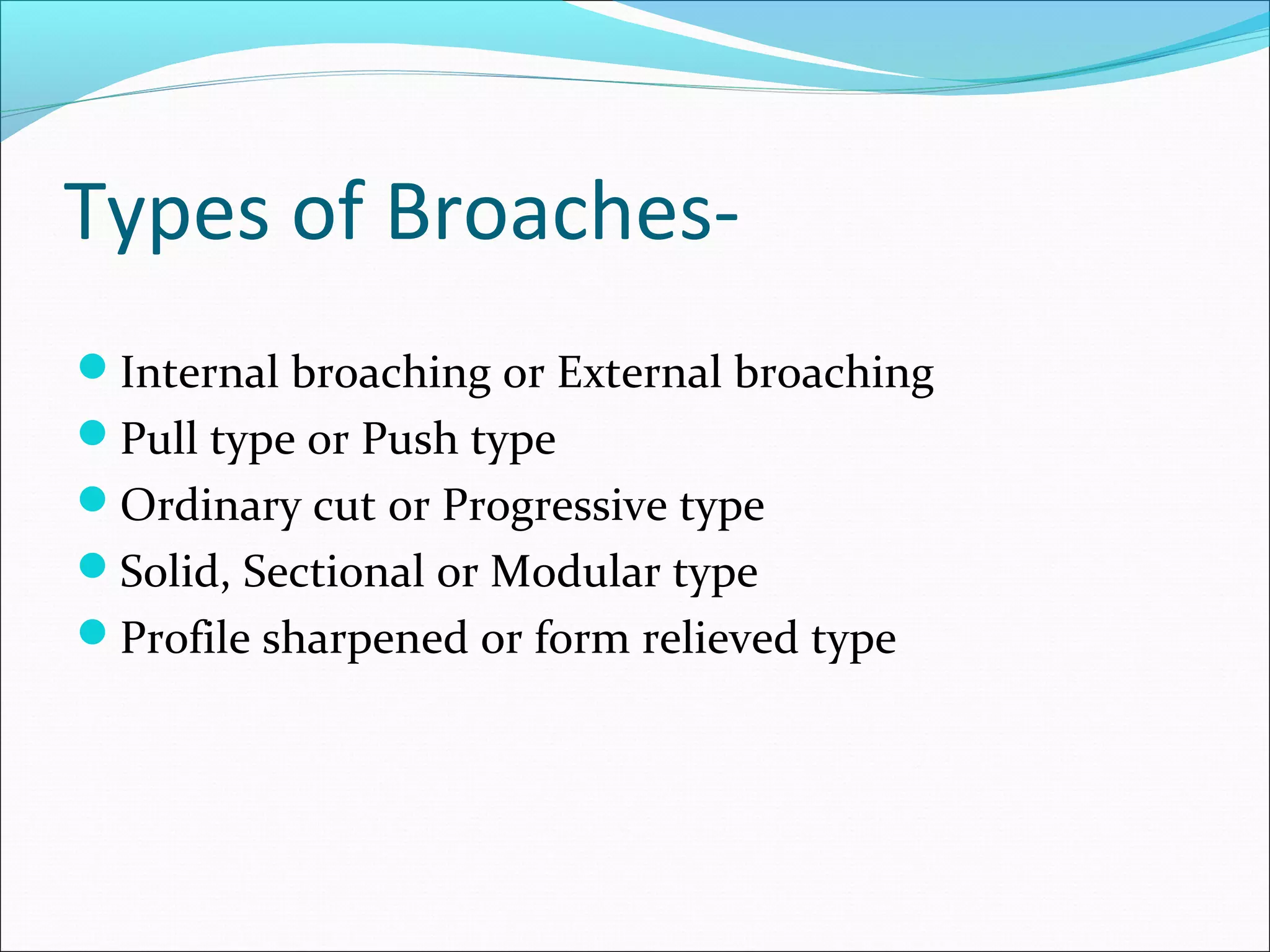 Broaching | PPT