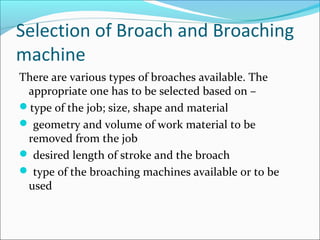 Broaching | PPT