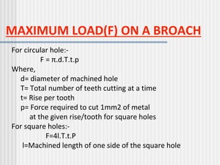 Broaching machine | PPTX