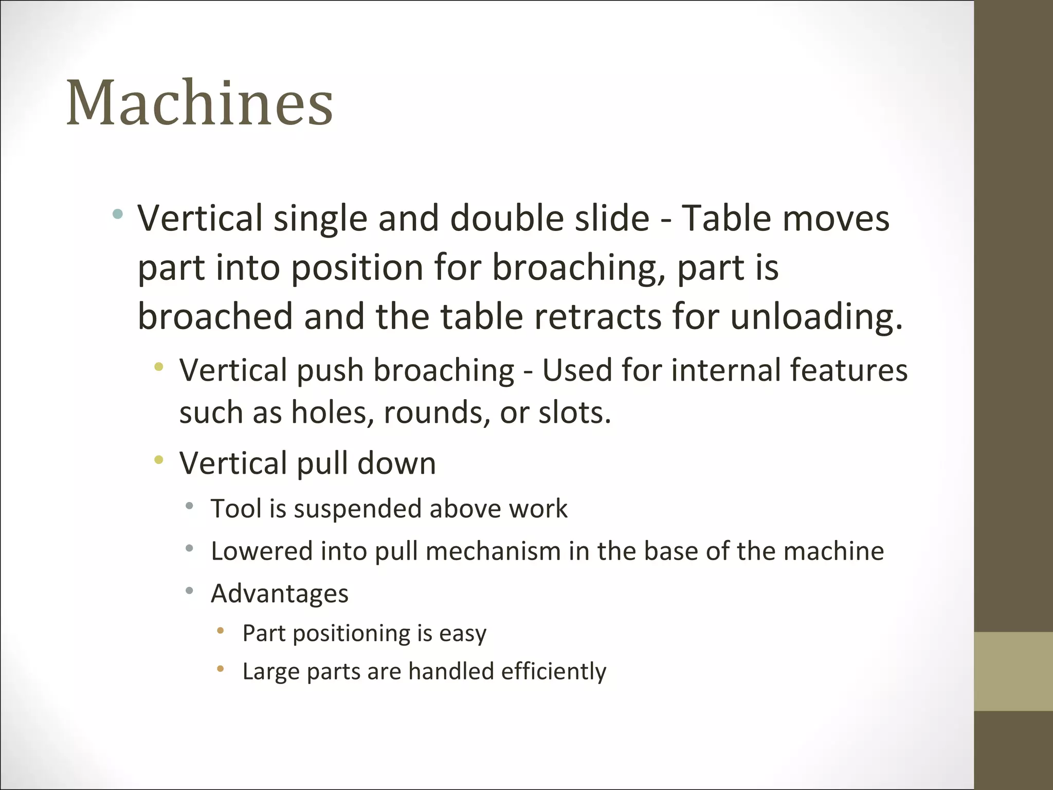 Broaching&sawing | PPT
