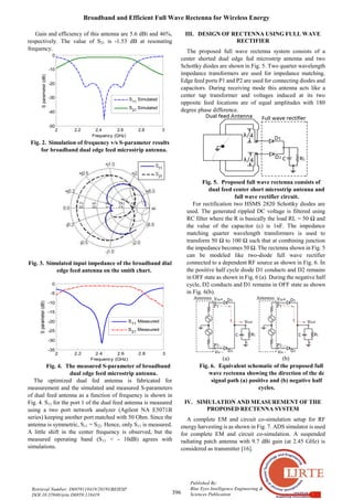 Broadband and efficient full wave rectenna for wireless energy 2019 | PDF