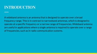 Broadband Antenna (1).pptx | Physics | Science