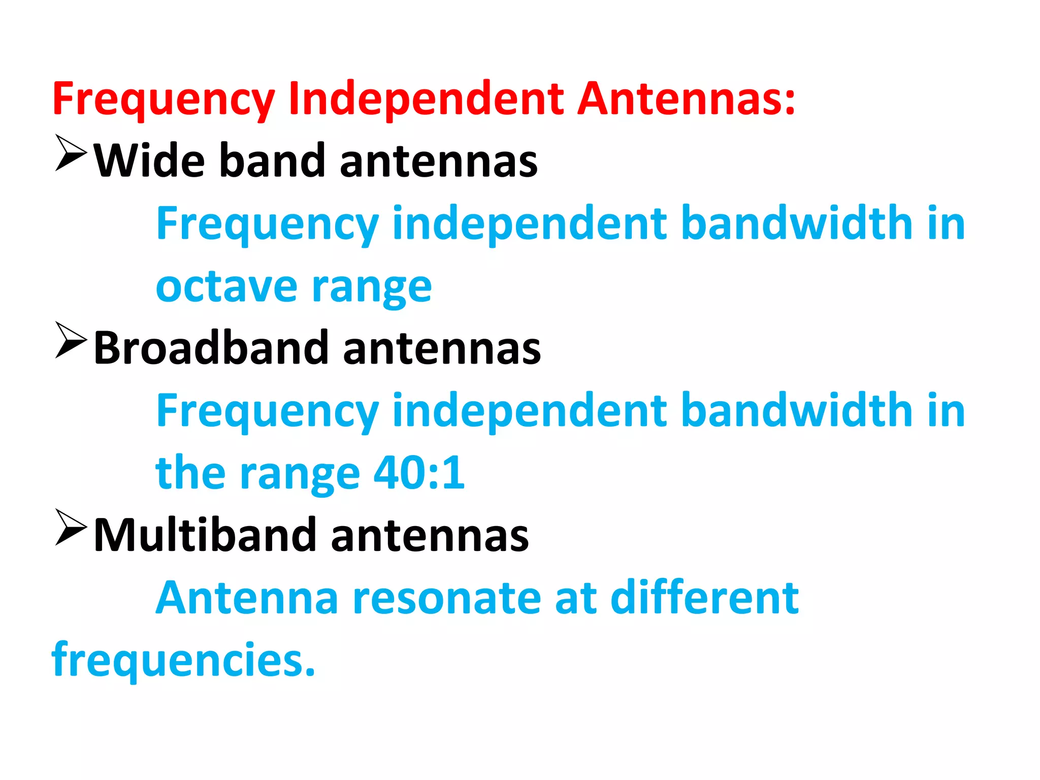 Broadband antennas | PPT
