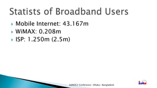 Broadband for Digital Bangladesh & recommendation from ISPAB | PPT