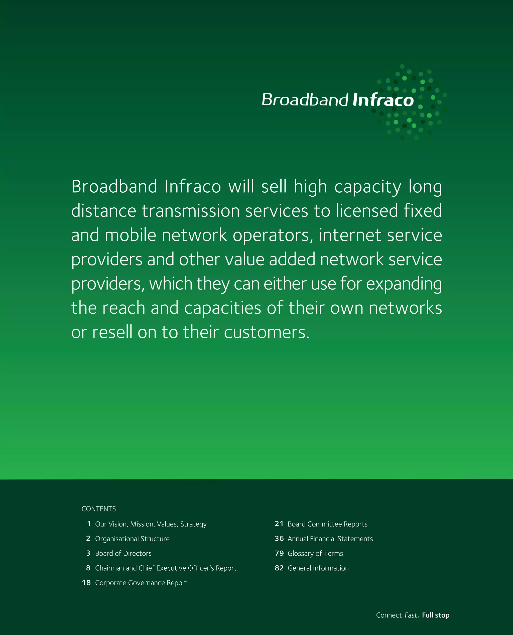 Broadband infraco annual report 2010 | PDF