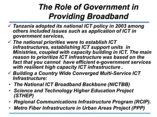 Broadband Infrastructure Development Challenges in Tanzania | PDF