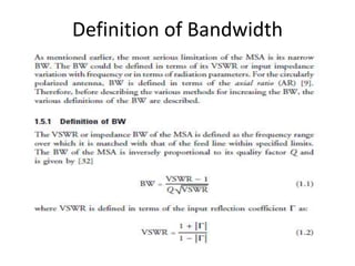 Broadbanding techniqes | PPT